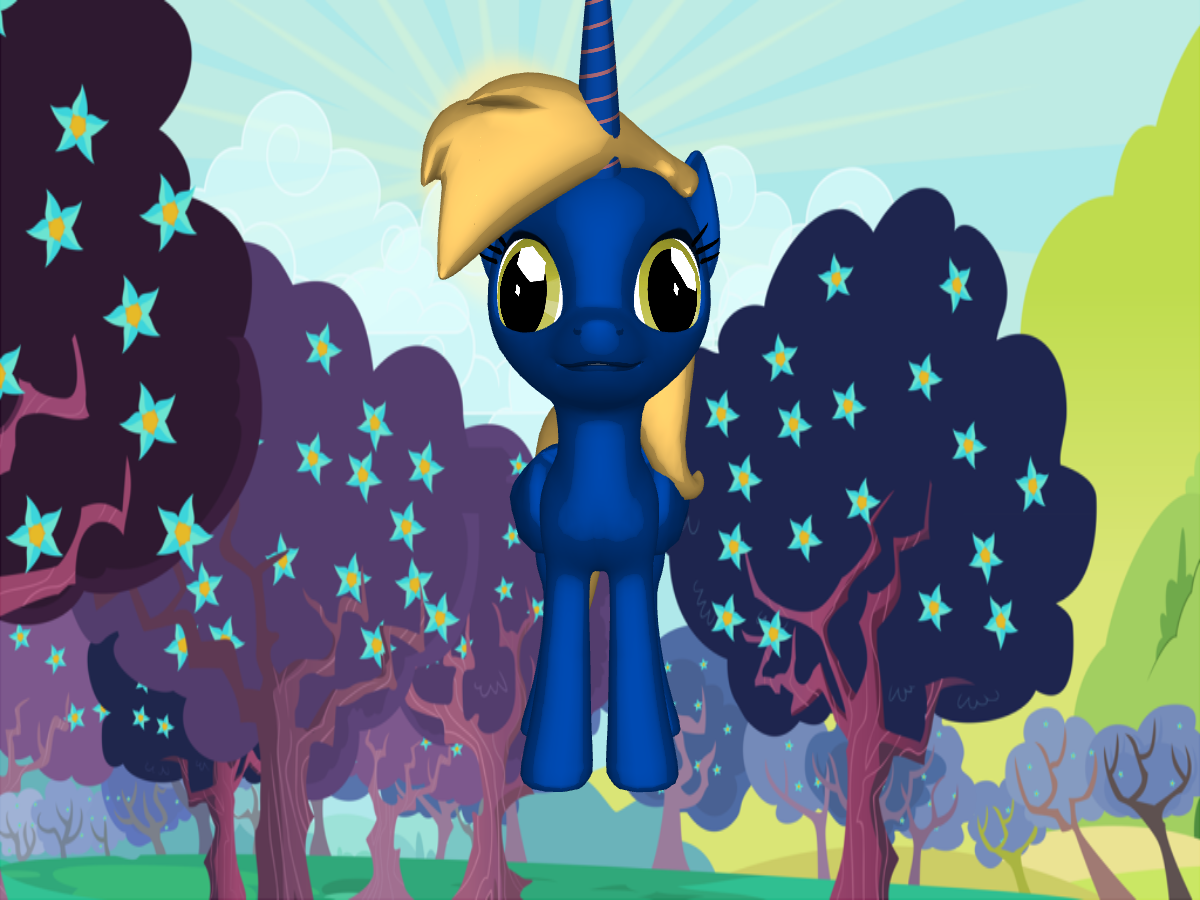 #3113478 - safe, oc, oc:nora heart, alicorn, pony, 3d, 3d model, 3d ...