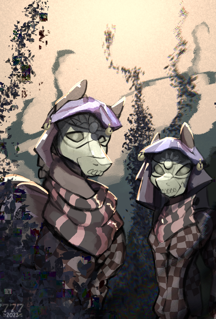 #3114014 - safe, artist:triplesevens, oc, oc only, abstract background ...