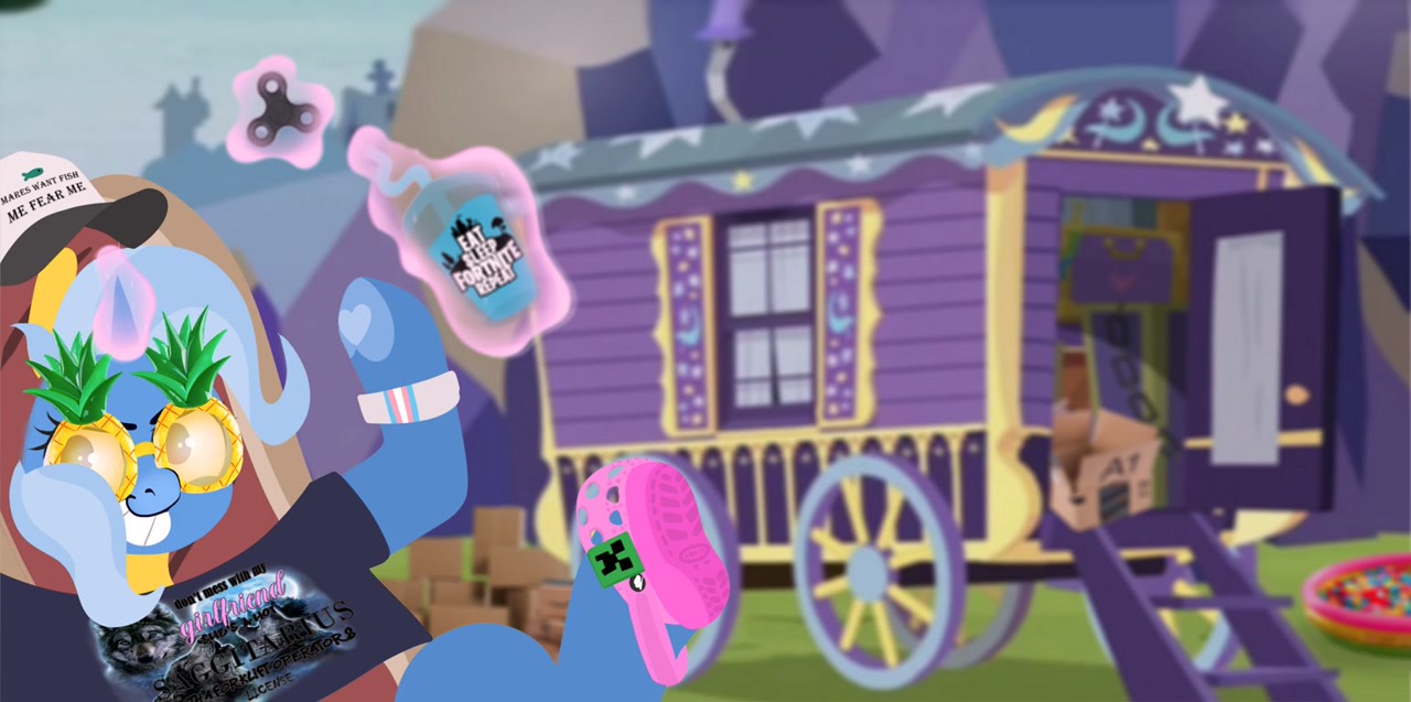 #3114861 - safe, artist:c4n4ry0nl1n3, part of a set, trixie, pony ...