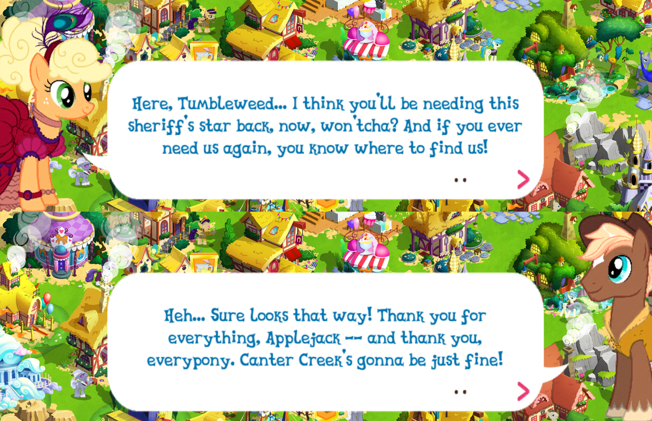 #3115254 - safe, gameloft, allie way, applejack, forsythia, hoity toity ...