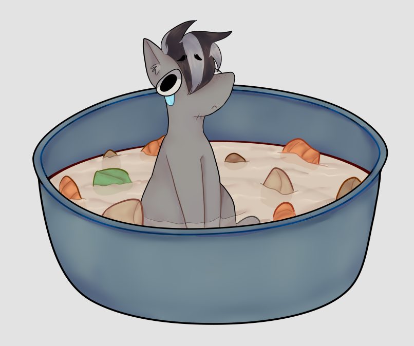 #3115418 - source needed, safe, oc, oc only, oc:cendre, crying, cute, food, solo, soup - Derpibooru