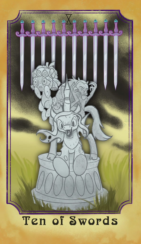 #3082488 - safe, artist:sophillia, cozy glow, lord tirek, queen ...