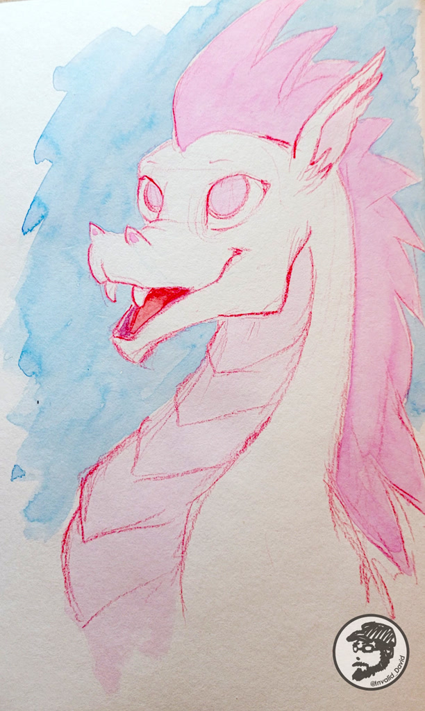 #3082492 - safe, artist:invalid-david, fizzle, dragon, g4, bust ...