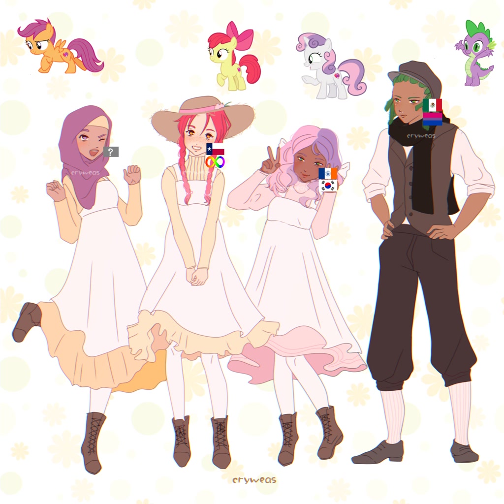 #3084164 - safe, alternate version, artist:cryweas, apple bloom ...