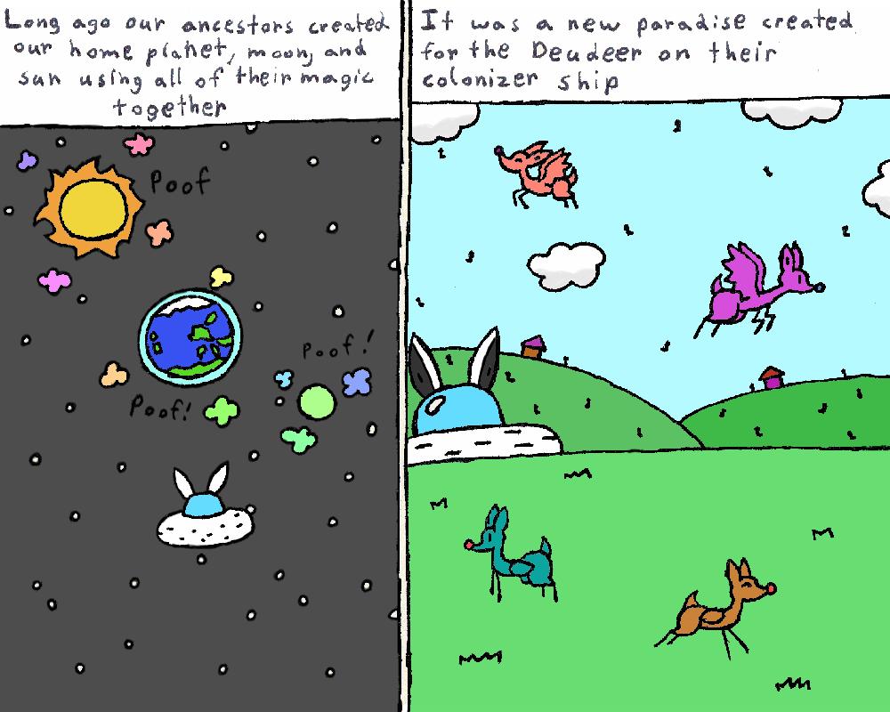 #3085793 - safe, artist:eternaljonathan, alien, comic:tale of the two sisters, comic, deudeer ...