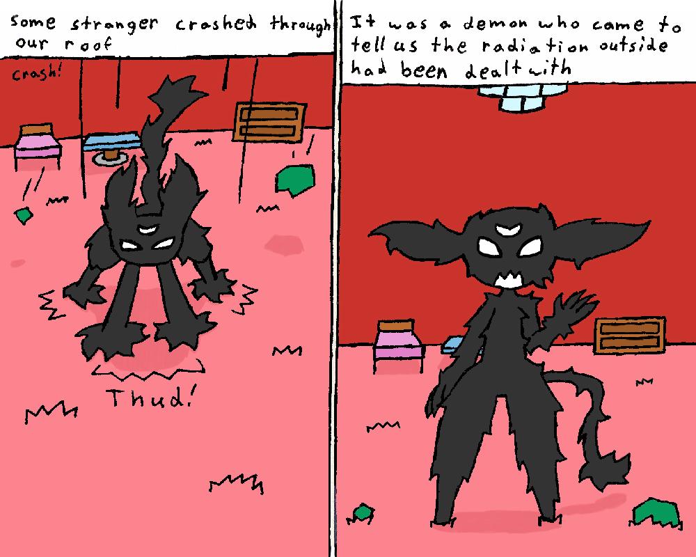 #3085843 - safe, artist:eternaljonathan, oc, oc:nemo, demon, comic:tale ...