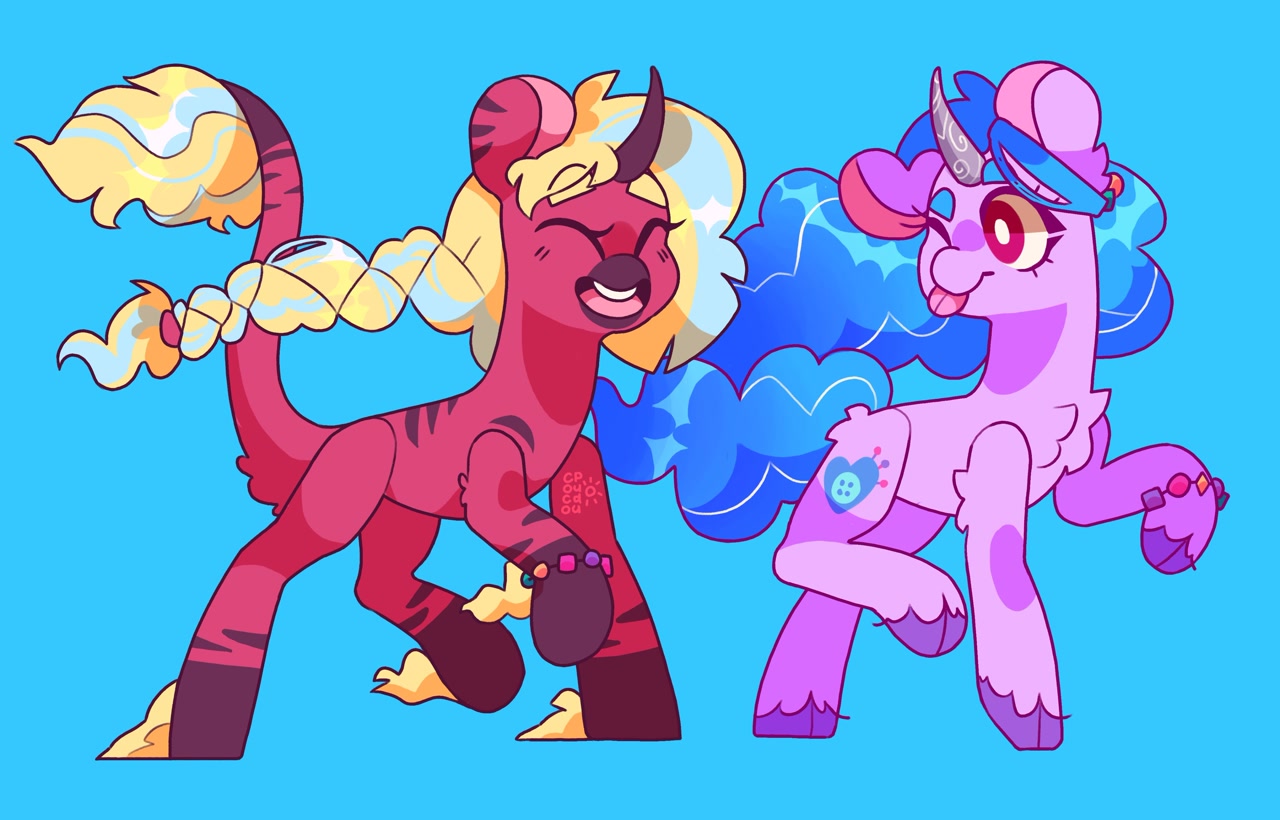 #3086151 - safe, artist:cocopudu, izzy moonbow, oc, unicorn, g5 - Derpibooru