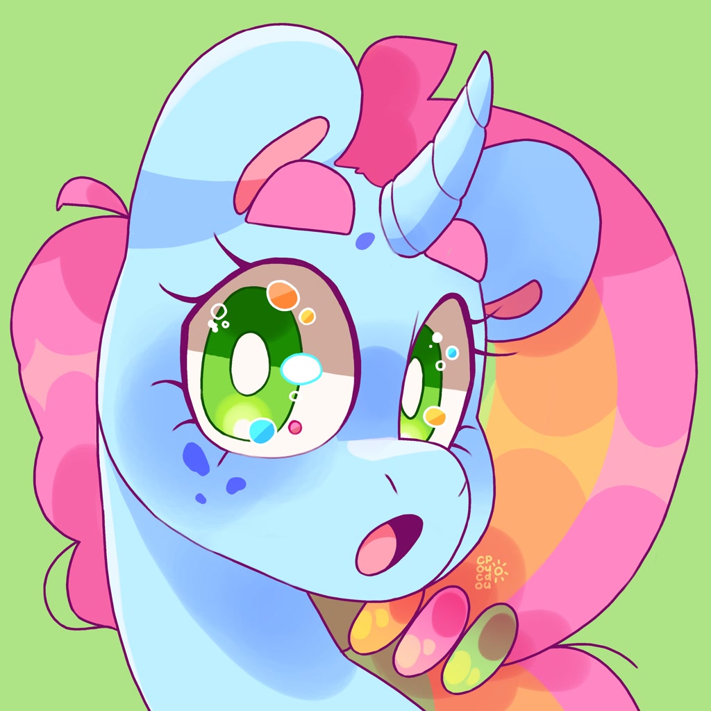 #3086230 - safe, artist:cocopudu, oc, oc only, pony, unicorn, bust ...