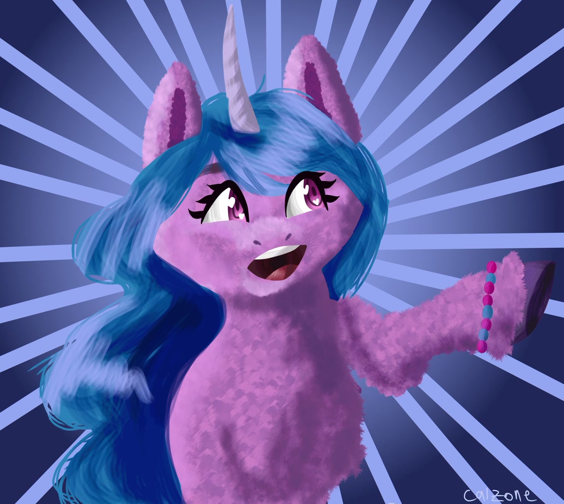 #3086329 - safe, artist:calzonedraws, izzy moonbow, oc, oc only, g5 - Derpibooru