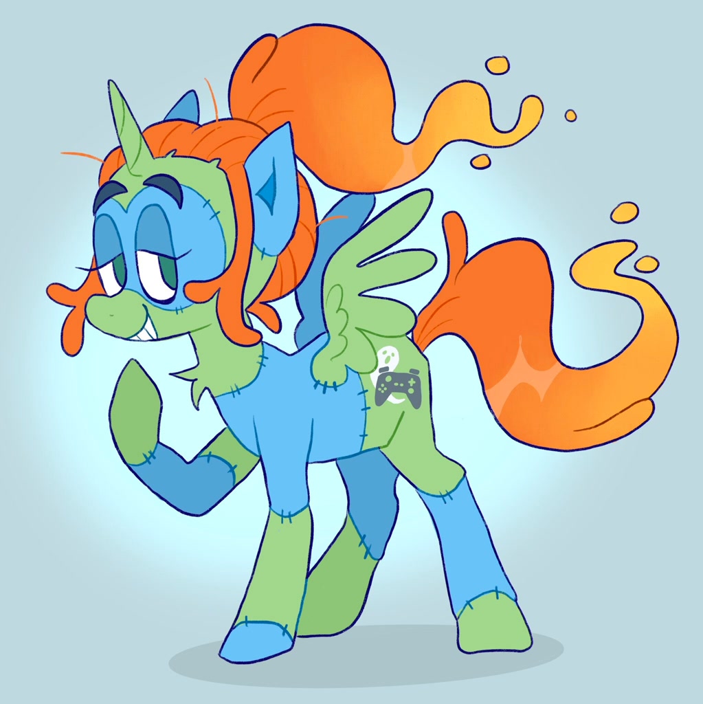 Safe Artist Alexbeeza Oc Oc Only Alicorn Pony Solo