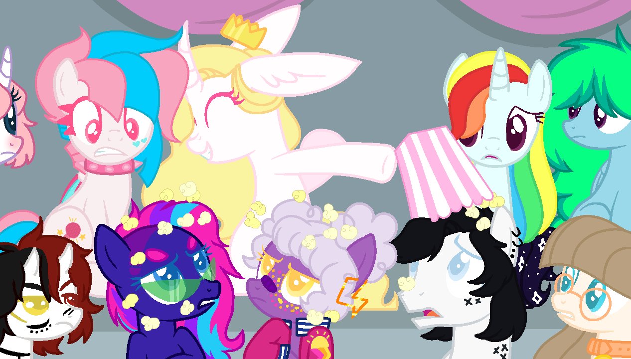 #3086894 - safe, artist:orcabunnies, oc, oc only, oc:pom pom, oc:rosey ...