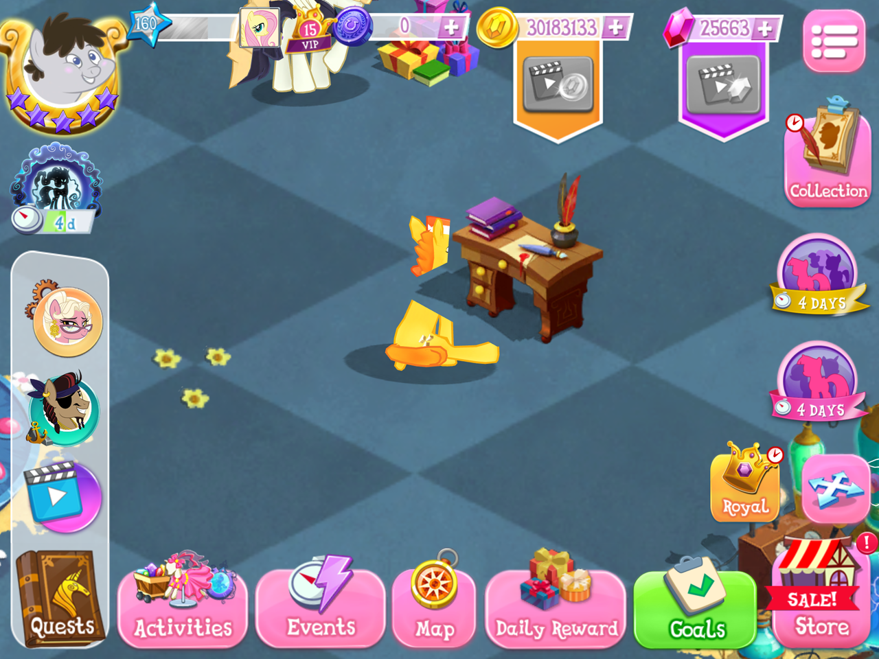 #3088297 - safe, gameloft, screencap, captain hoofbeard, carrot cake ...