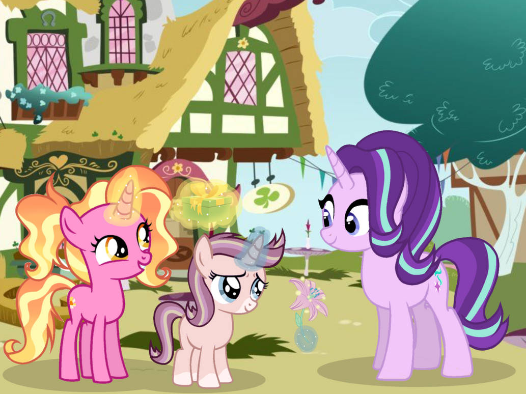 #3088349 - safe, artist:starlingsentry27, starlight glimmer, oc, pony ...