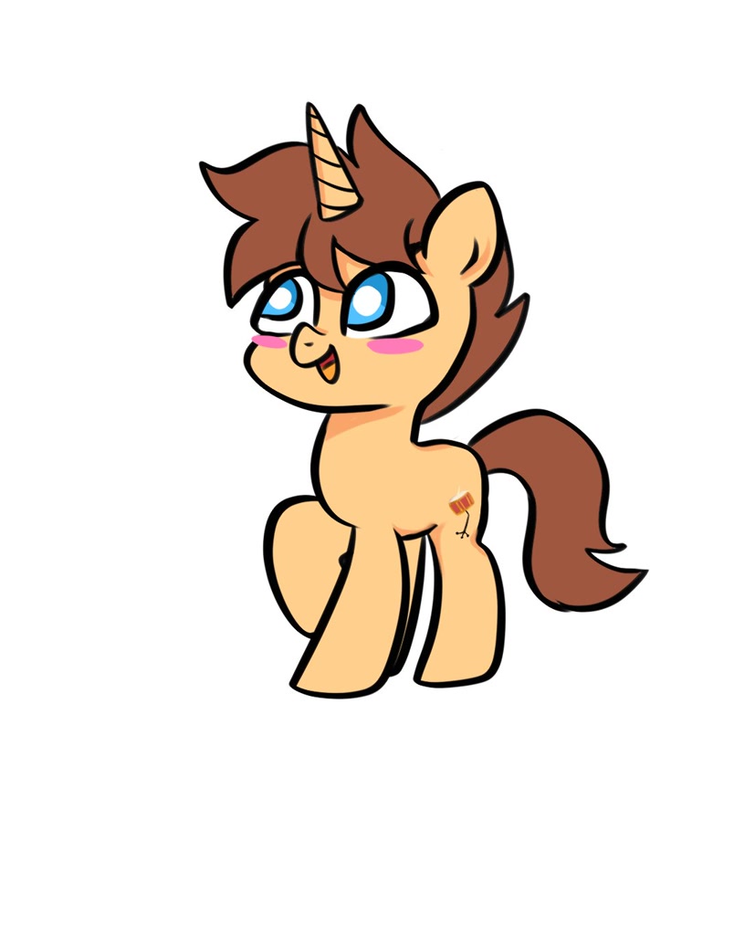 #3088391 - safe, artist:petaltwinkle, oc, oc only, pony, unicorn, simple background, solo, white ...