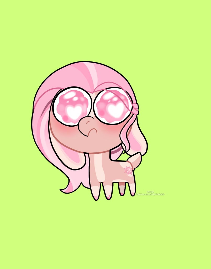 #3088437 - safe, artist:petaltwinkle, part of a set, oc, oc only, deer, pony, eye shimmer ...