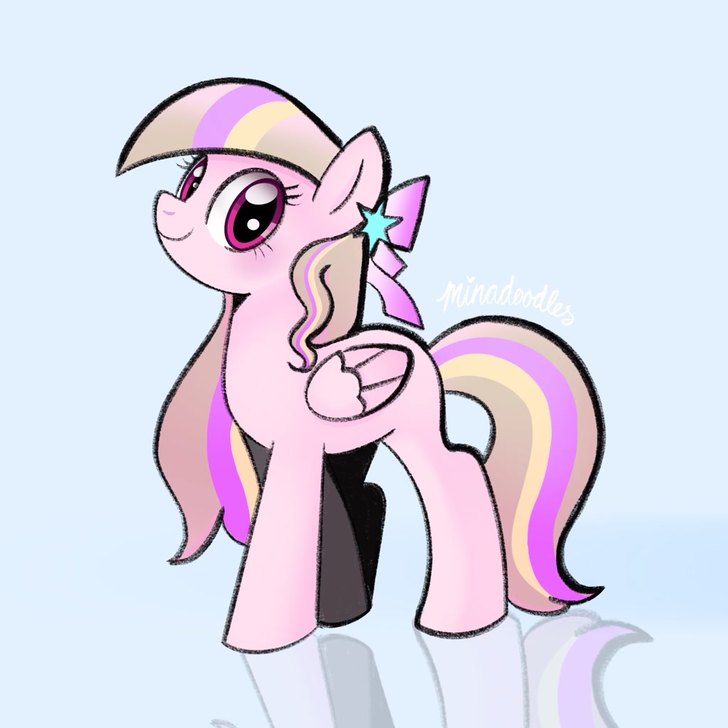 #3088580 - safe, artist:minadoodles, oc, oc only, oc:petal twinkle, pegasus - Derpibooru