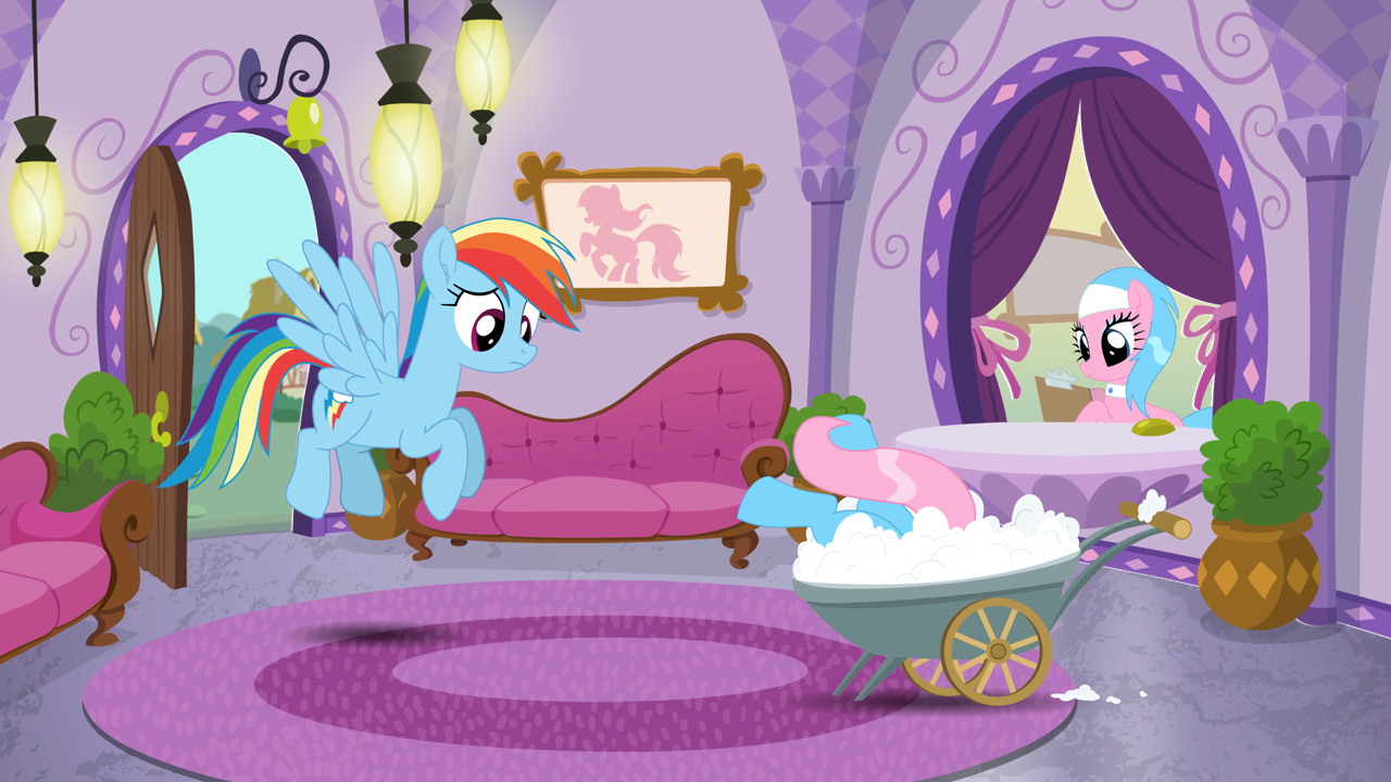 #3088715 - artist needed, safe, aloe, lotus blossom, rainbow dash, earth pony, pegasus, pony, g4 ...