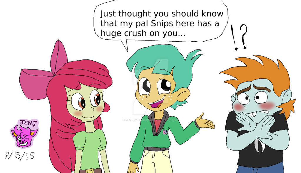 #3089034 - safe, artist:stella-exquisa, apple bloom, snails, snips ...