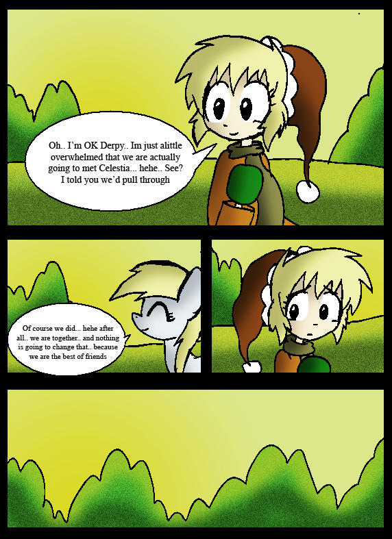 #3089746 - safe, artist:neoncabaret, derpy hooves, oc, oc:mel, human ...