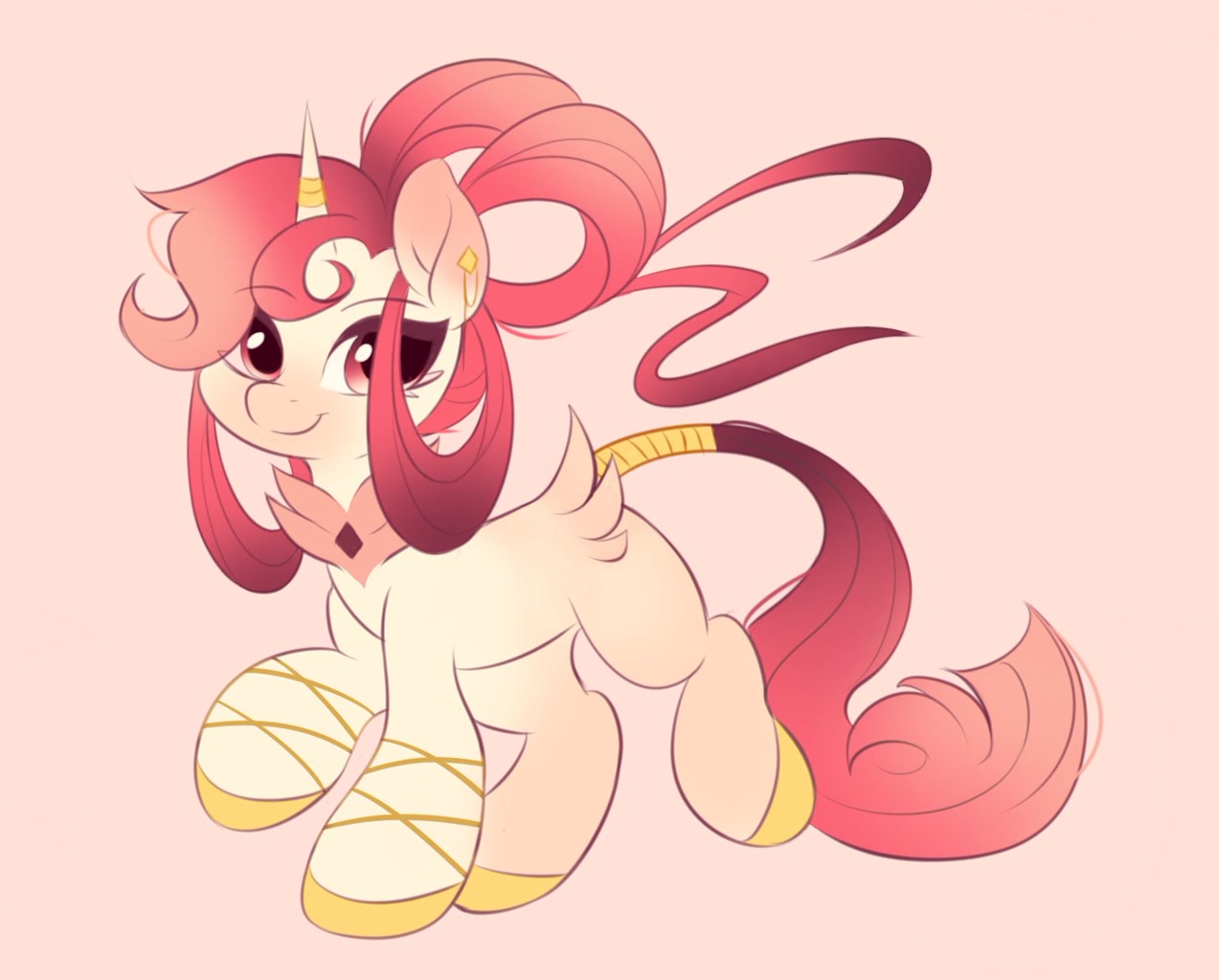 #3090563 - safe, artist:tamabel, oc, oc only, pony, unicorn, adoptable, simple background, solo ...