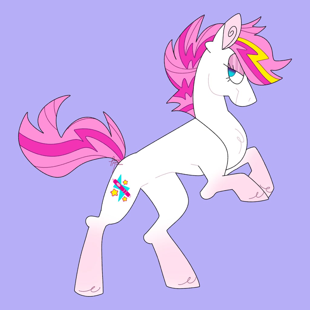 #3090816 - safe, artist:fizzlefer, oc, oc only, earth pony, pony, simple background, solo ...