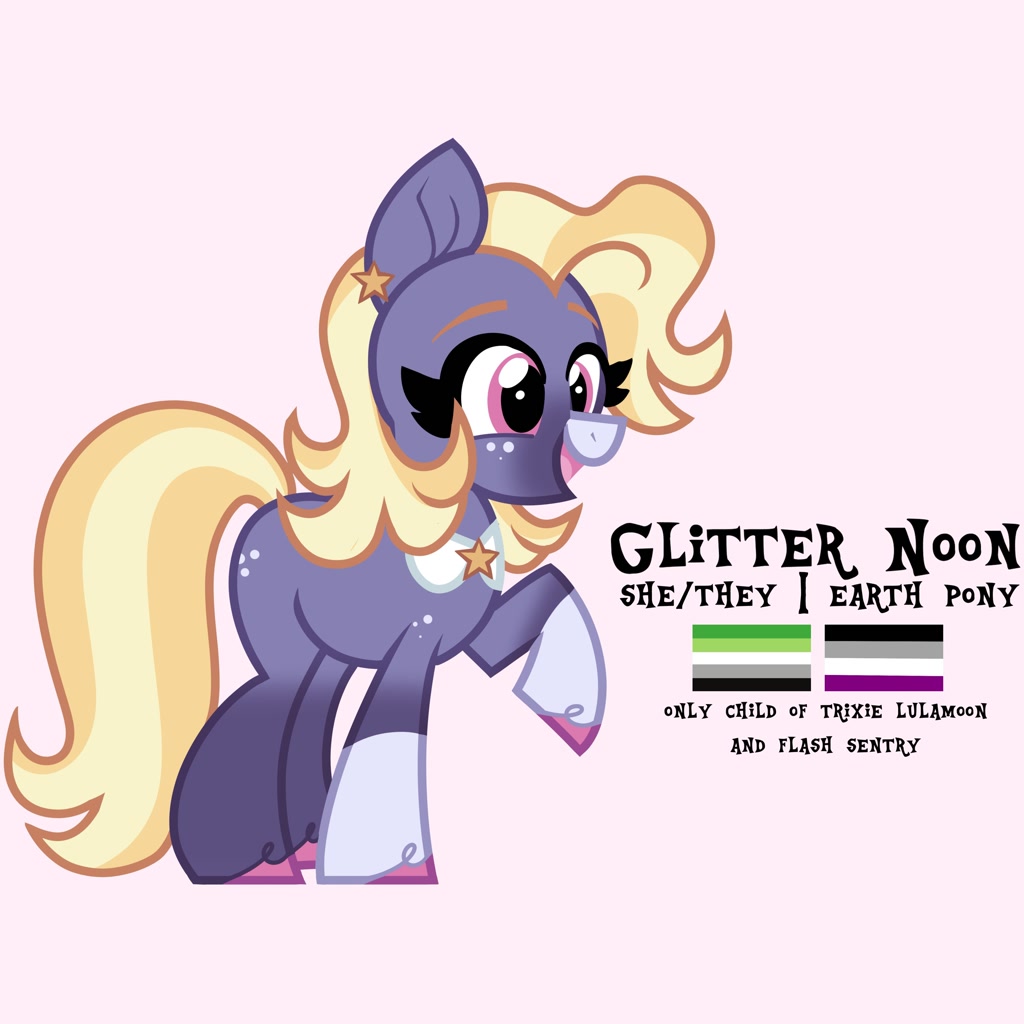 #3091013 - safe, artist:fizzlefer, oc, oc only, oc:glitter noon, earth pony, pony, simple ...
