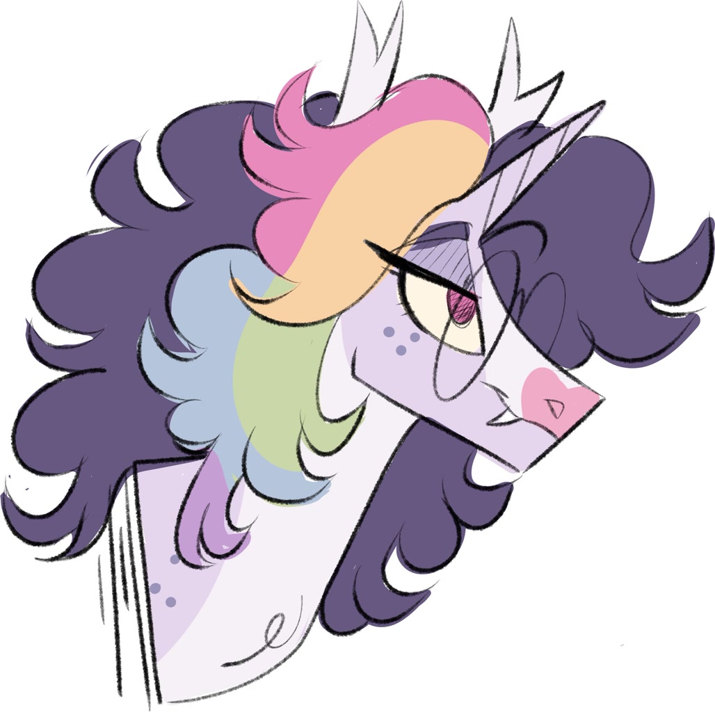 #3091135 - safe, artist:fizzlefer, oc, oc only, pony, unicorn, bust, high res, simple background ...