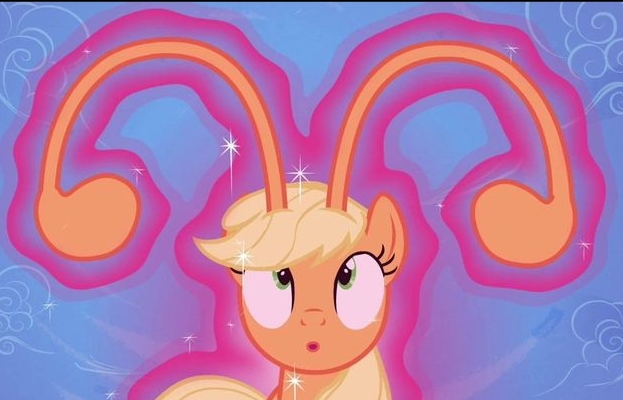 #3091544 - safe, screencap, applejack, breezie, g4, breeziefied, bust ...