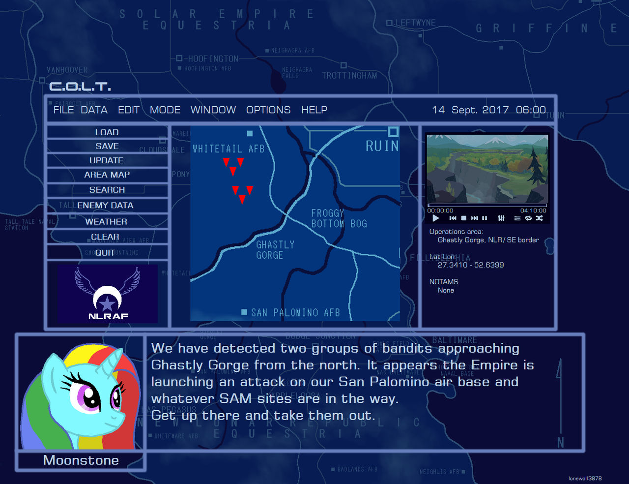 #3092766 - safe, artist:lonewolf3878, moonstone, pony, unicorn, g1, g4 ...