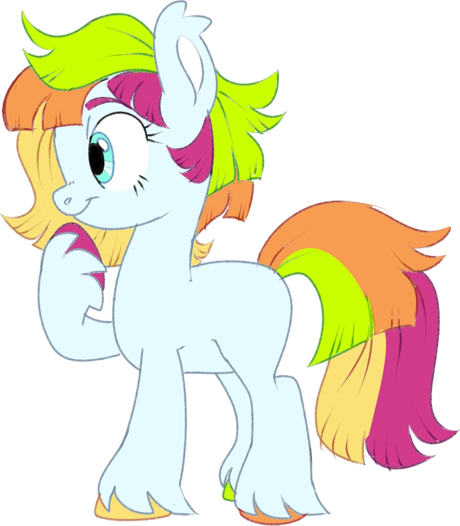 #3092851 - safe, artist:fizzlefer, oc, oc only, earth pony, pony, simple background, solo, white ...