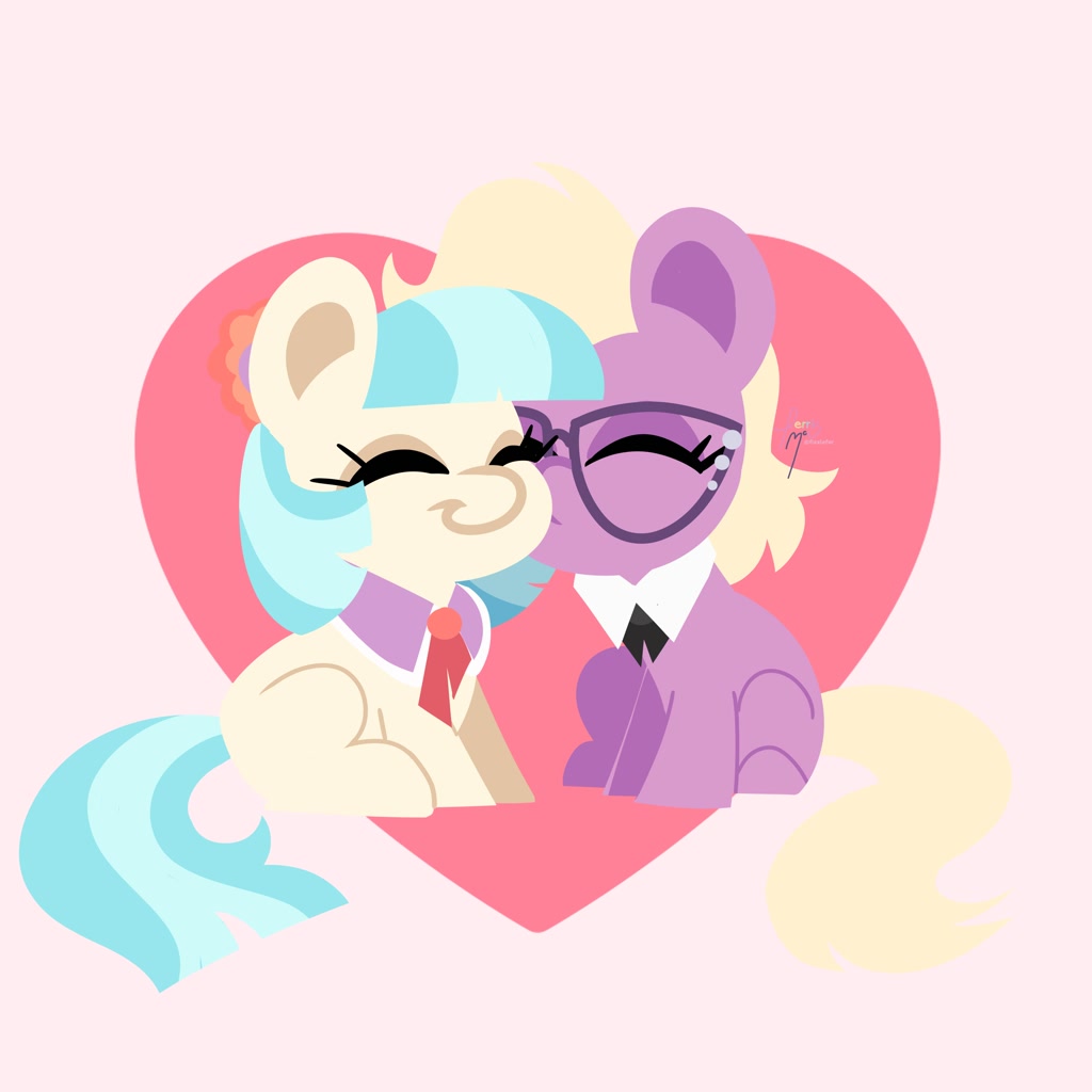 #3093179 - safe, artist:fizzlefer, coco pommel, grace manewitz, earth ...
