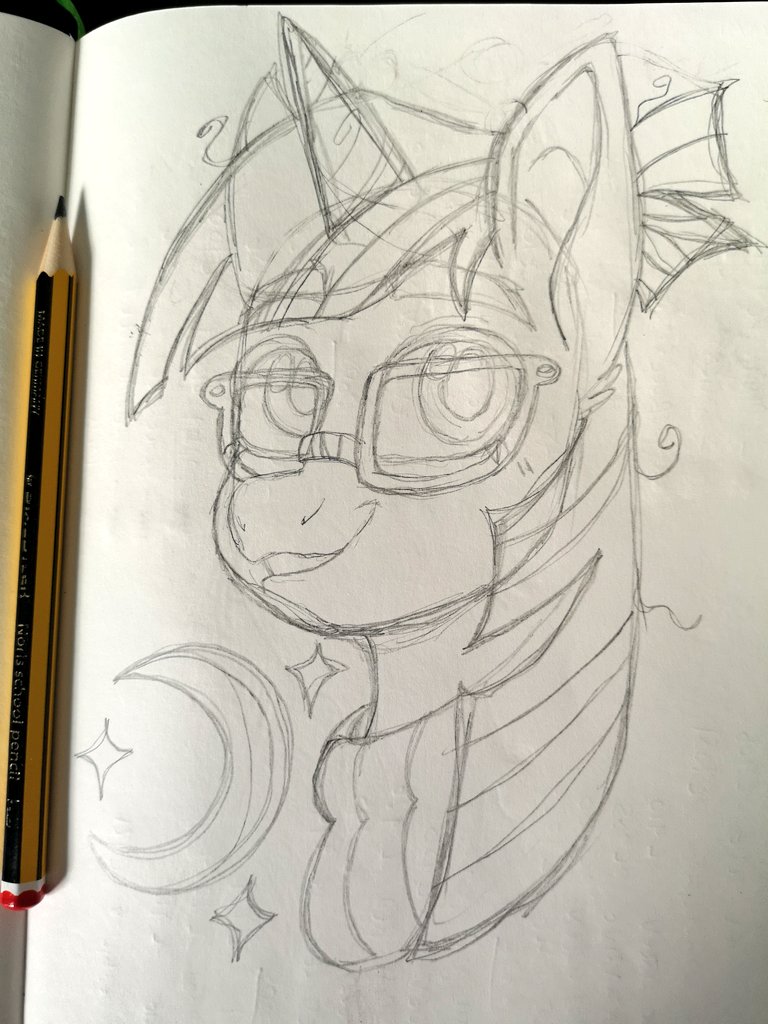 #3093372 - safe, artist:art_alanis, moondancer, pony, unicorn, solo, traditional art - Derpibooru