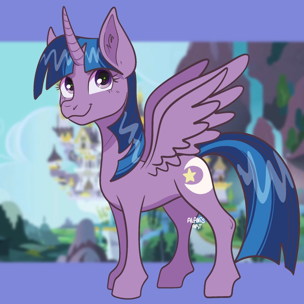 #3093607 - safe, artist:art_alanis, twilight sparkle, twilight twinkle, alicorn, pony, g4 ...