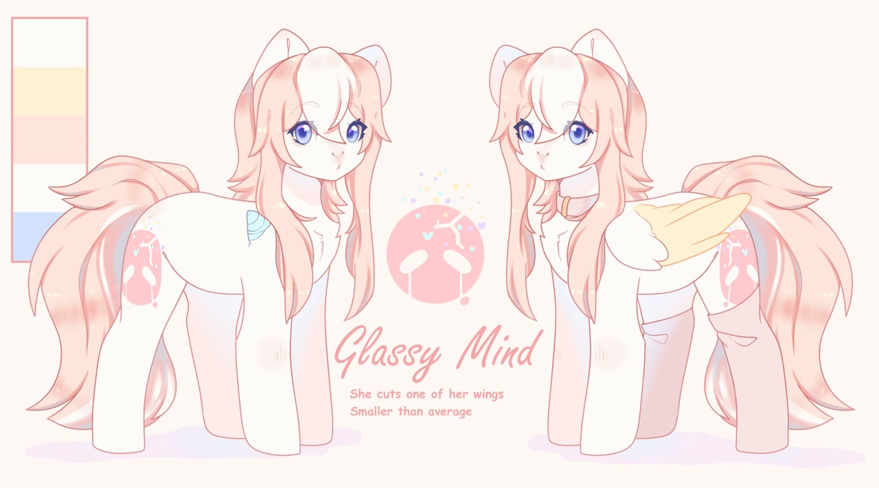 #3094702 - safe, artist:cofiiclouds, oc, oc only, oc:glassy mind, pegasus, pony, female, mare ...