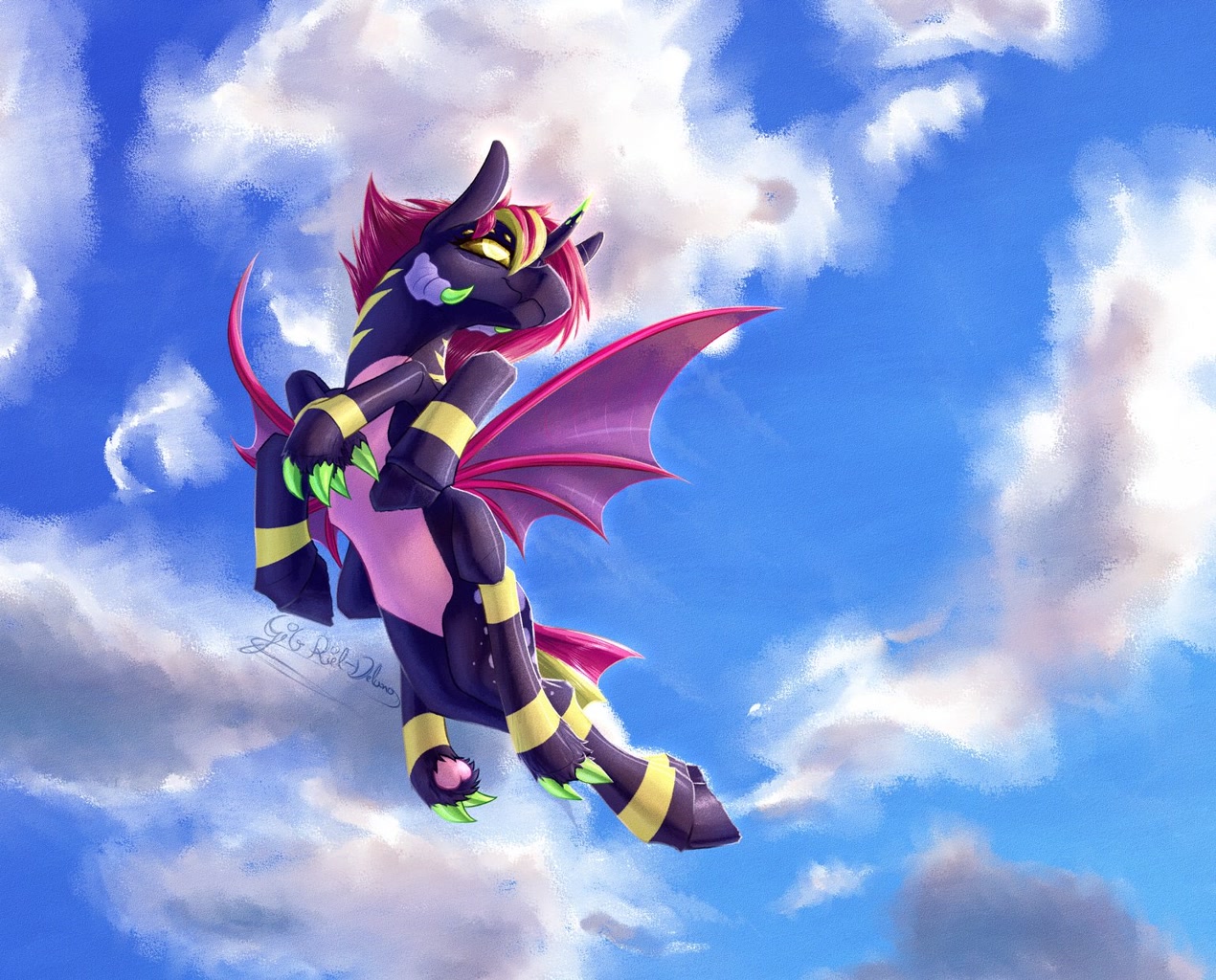 #3095381 - safe, artist:thatonegib, oc, oc only, changeling, spider ...