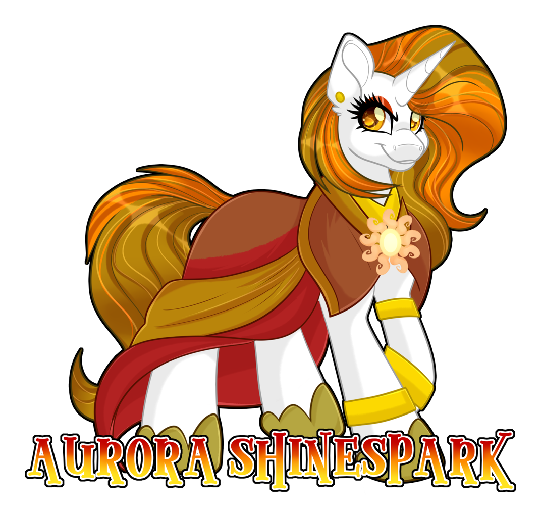 #3096182 - safe, artist:thehaywaiianhorse, oc, oc only, oc:aurora shinespark, pony, unicorn, ear ...