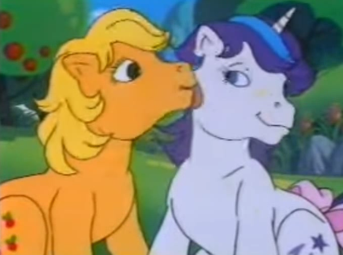 #3098219 - safe, screencap, applejack (g1), glory, pony, g1, my little ...