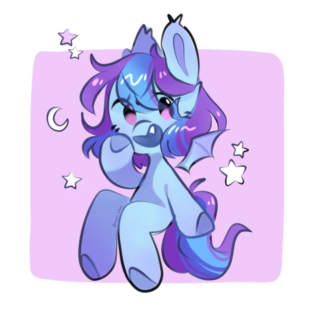 #3098500 - safe, artist:yun_nhee, oc, oc only, bat pony, pony, solo - Derpibooru