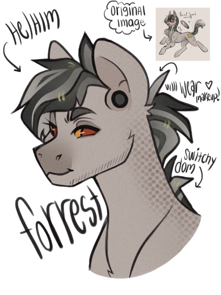 #3098978 - safe, artist:dejji_vuu, oc, oc only, oc:forrest, earth pony ...