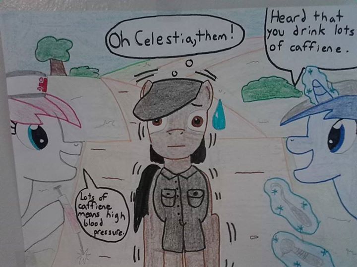 #3099253 - safe, artist:justaviewer94, minuette, nurse redheart, oc, oc ...