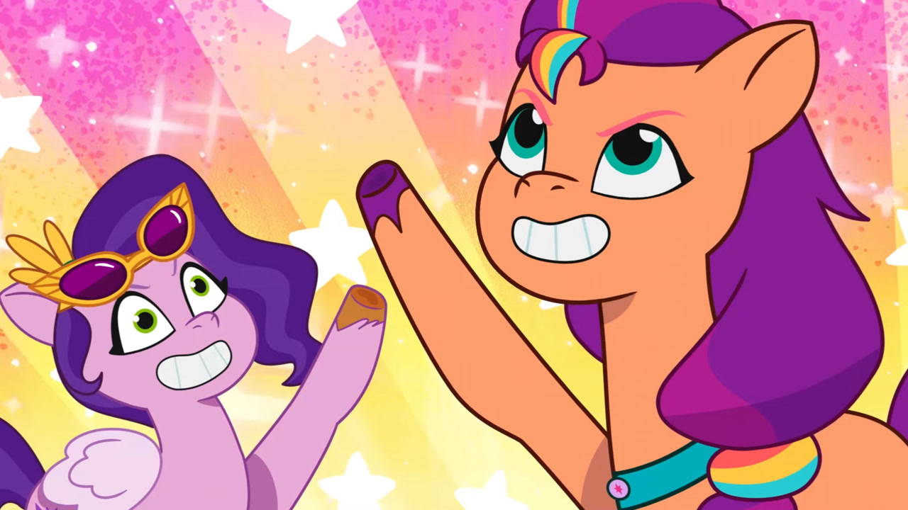 #3100108 - safe, screencap, pipp petals, sunny starscout, earth pony ...