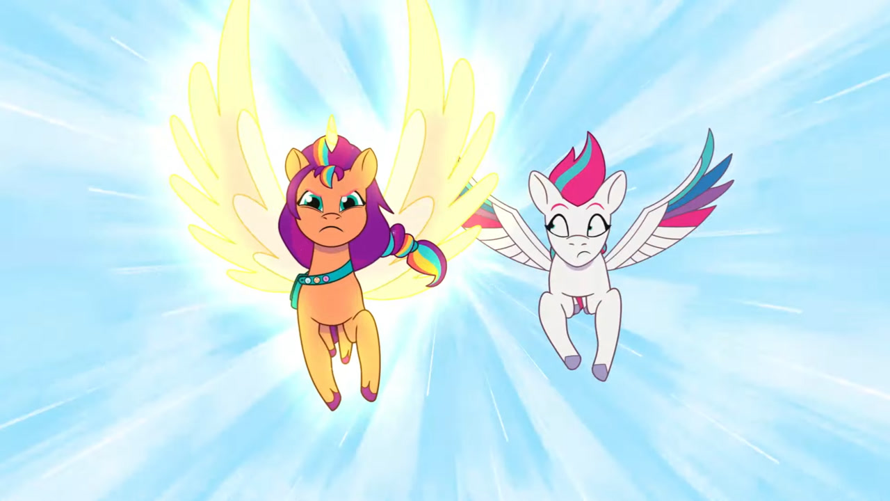#3100232 - safe, screencap, sunny starscout, zipp storm, alicorn ...