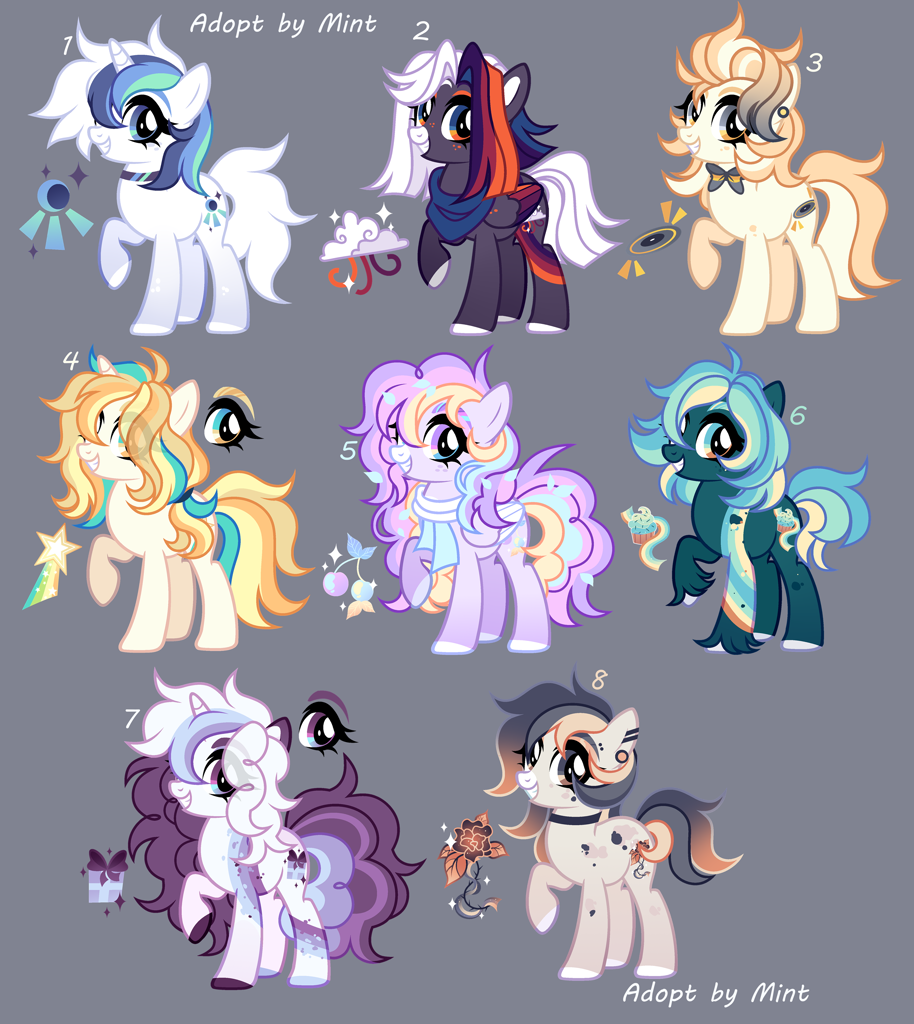 #3100410 - safe, artist:mint-light, oc, oc only, earth pony, pegasus ...