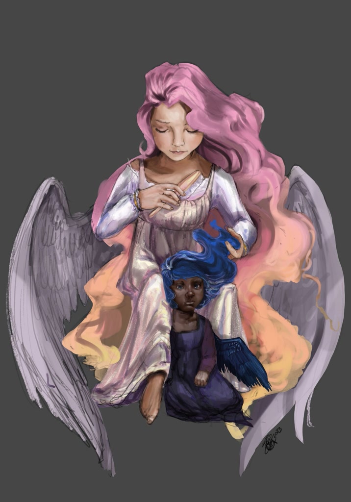 #3100921 - safe, artist:badlynamedacc, princess celestia, princess luna ...