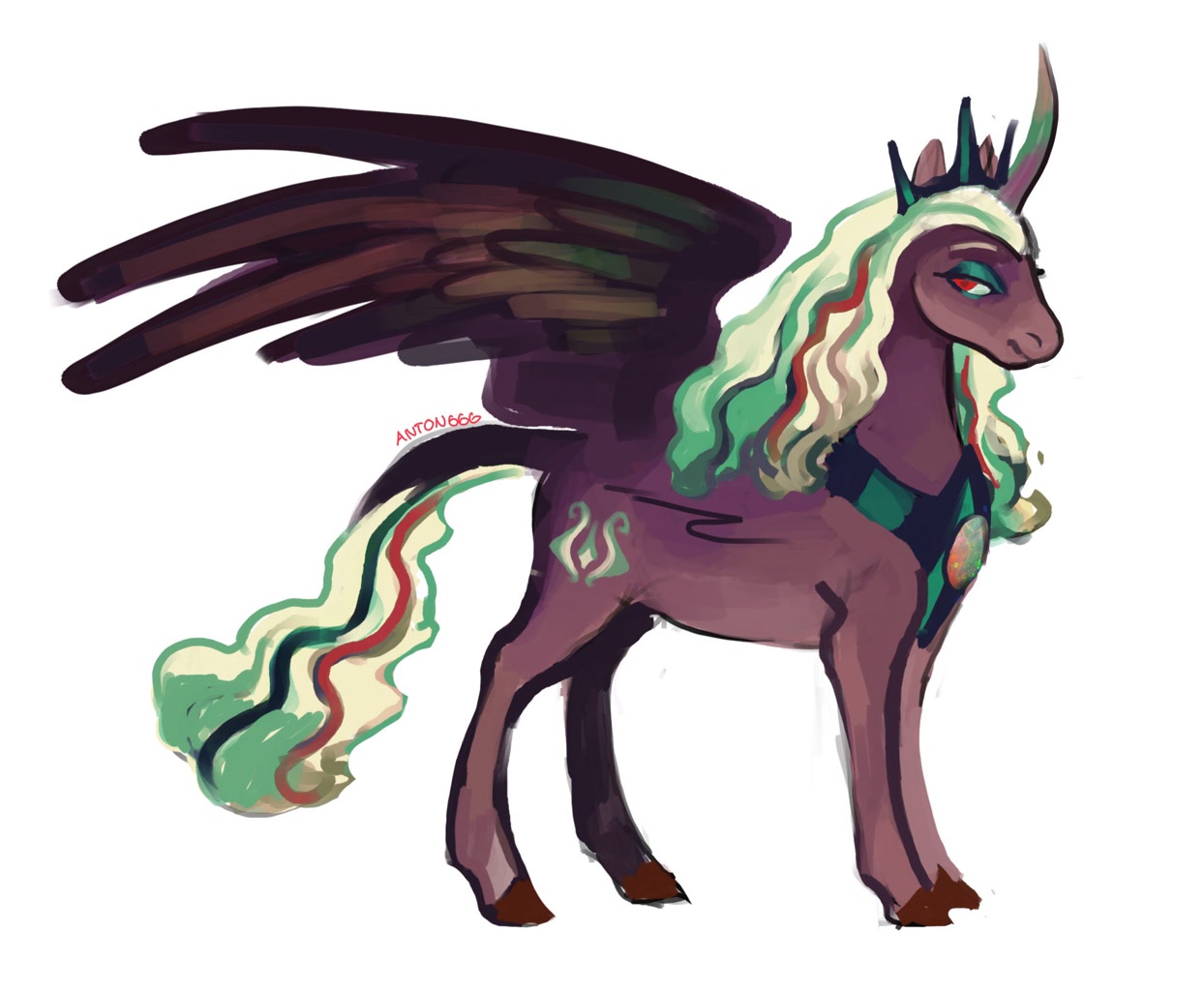 #3101073 - safe, artist:antonii616, opaline arcana, alicorn, pony, g5 ...