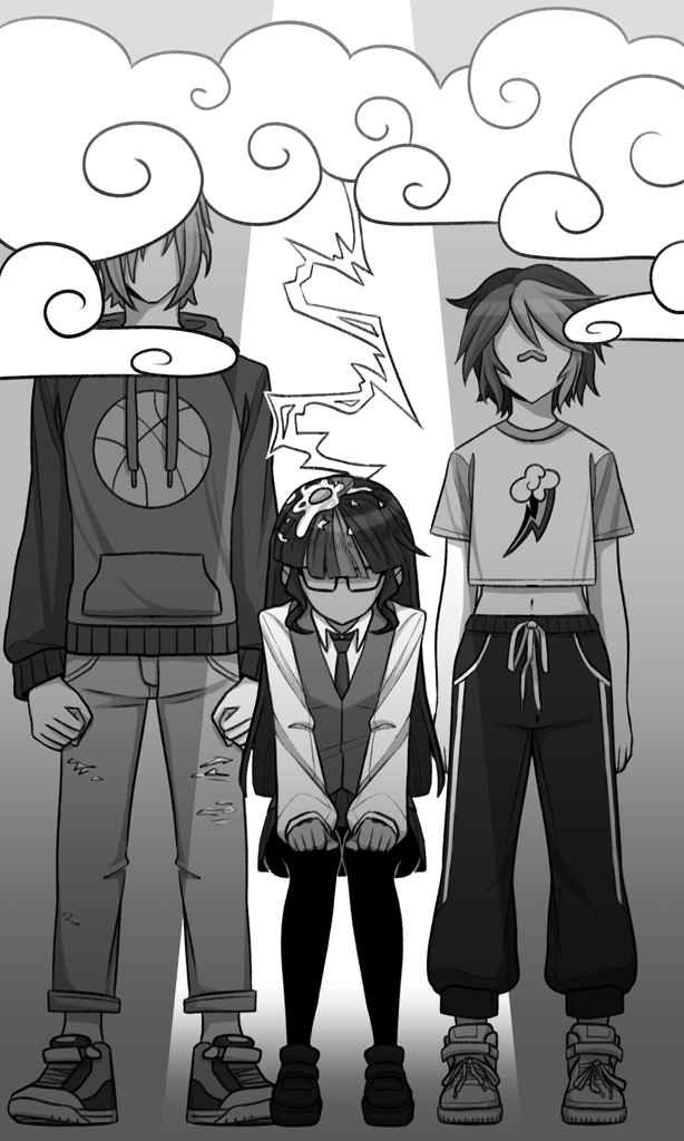 #3101185 - safe, artist:evelili, rainbow dash, sci-twi, twilight ...