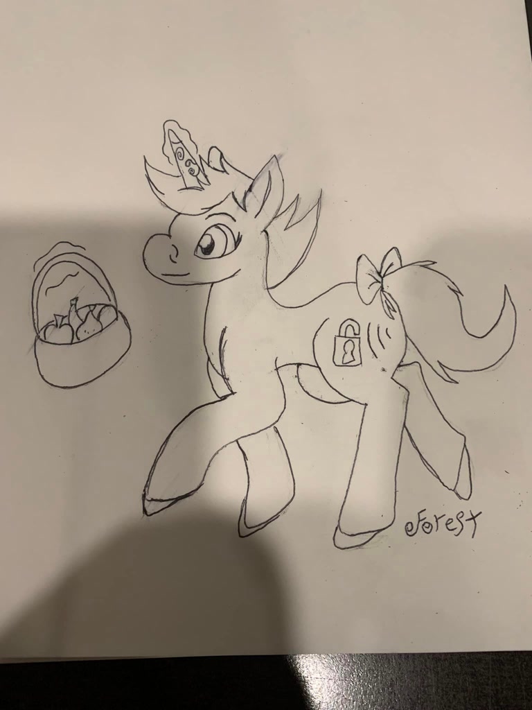 #3101214 - safe, artist:forestgump, oc, oc only, oc:cow lick, pony ...