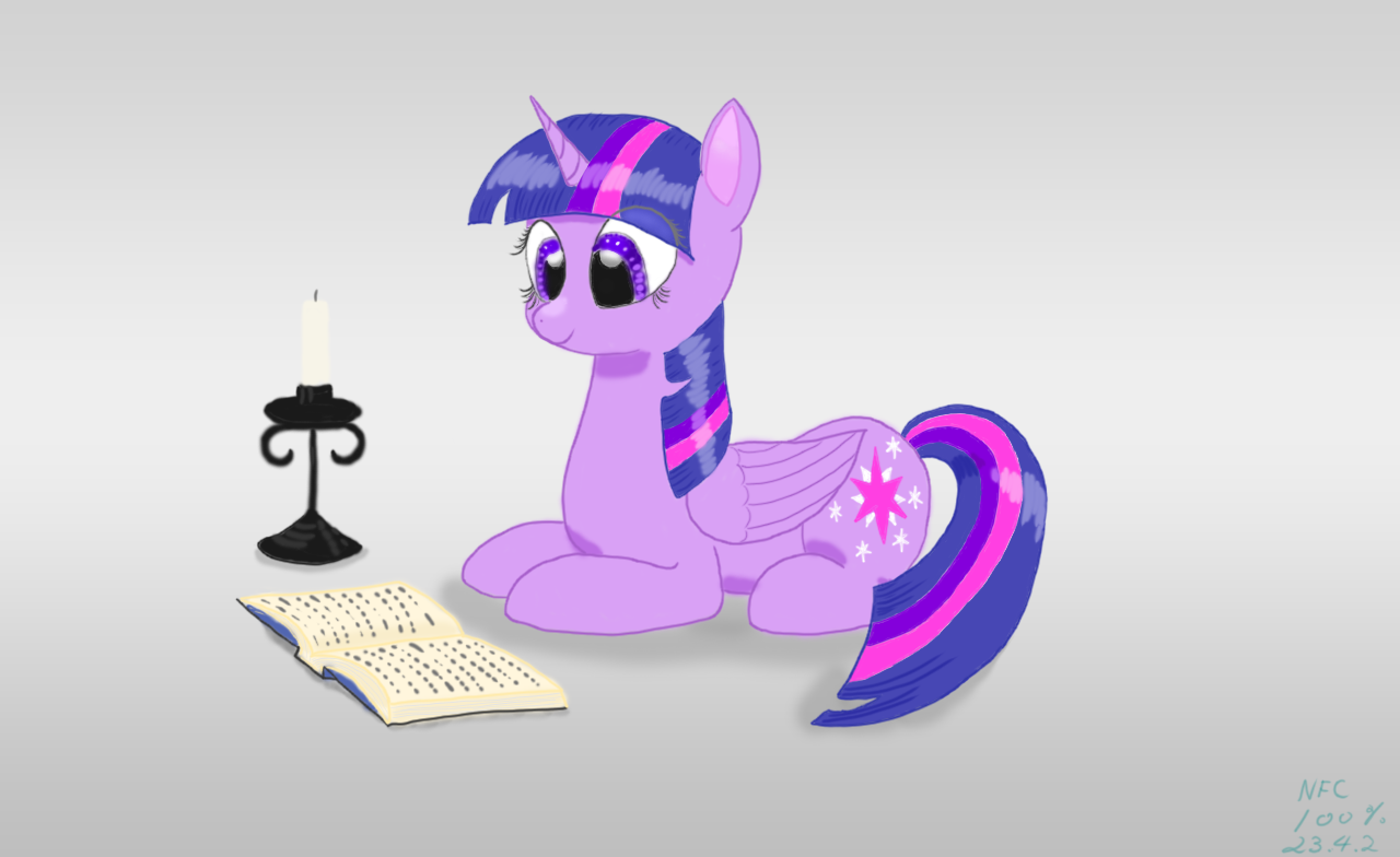 #3103774 - safe, artist:nfc100%ponies, twilight sparkle, alicorn, book ...