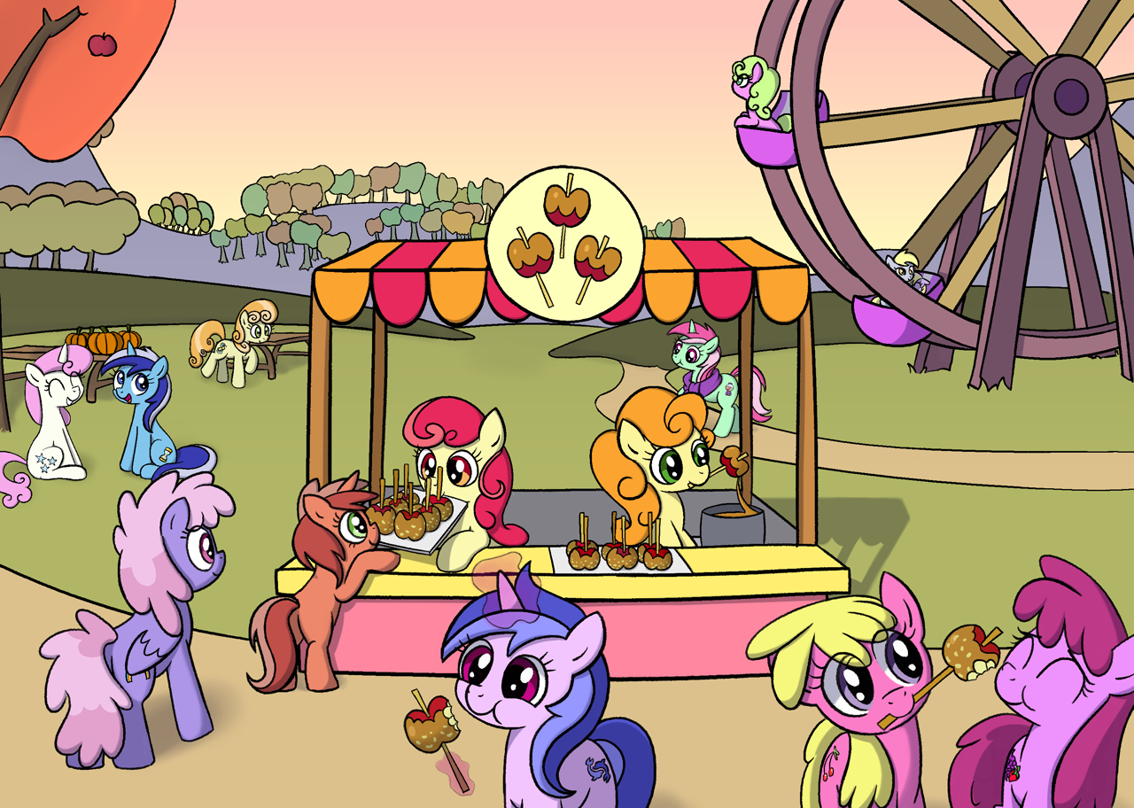 #3103998 - safe, artist:algoatall, apple bumpkin, berry punch ...