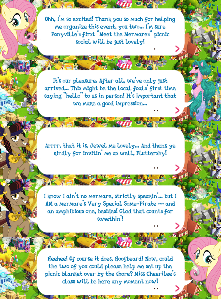 #3104039 - safe, gameloft, captain hoofbeard, fluttershy, jewel, earth ...